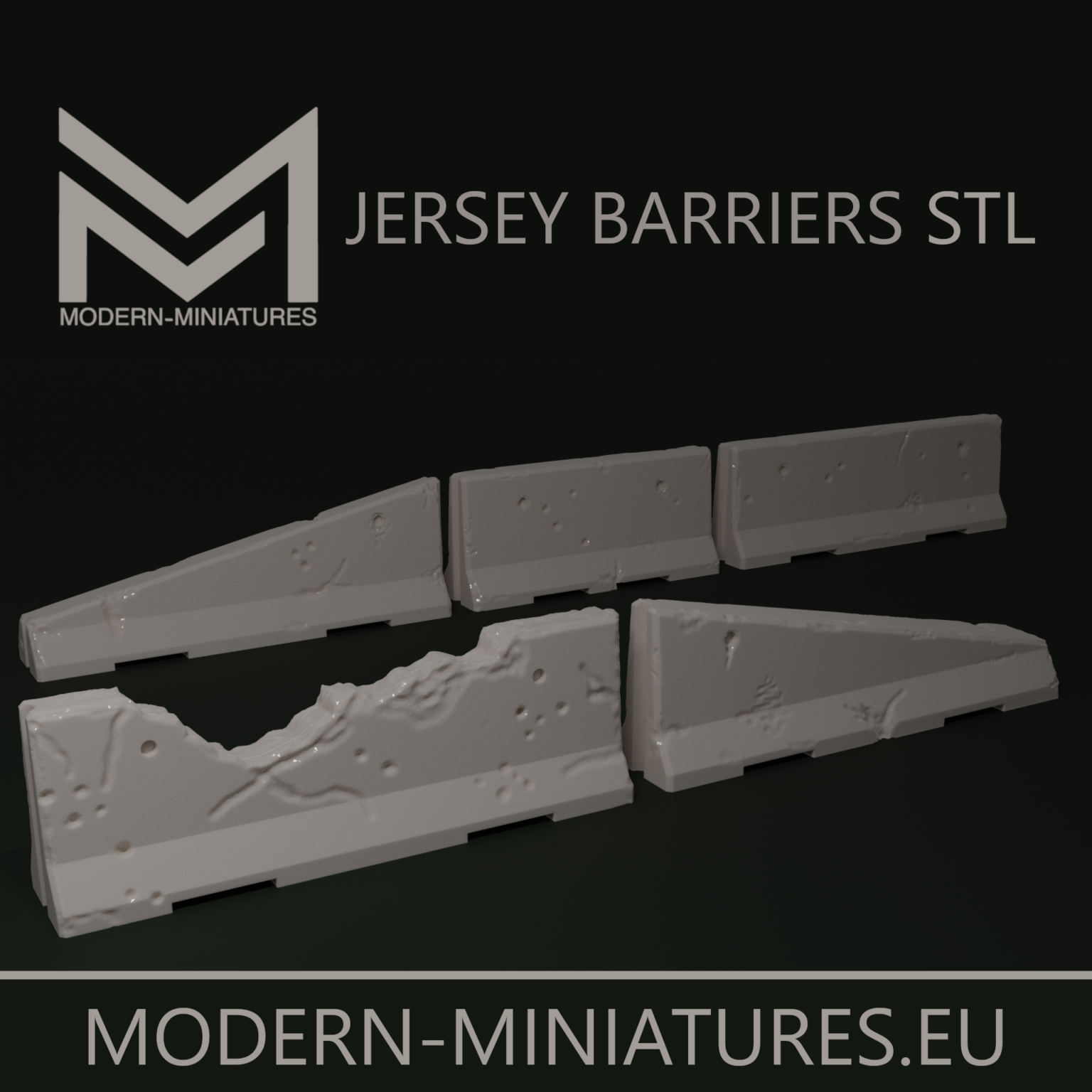 Jersey barriers – modern-miniatures.eu