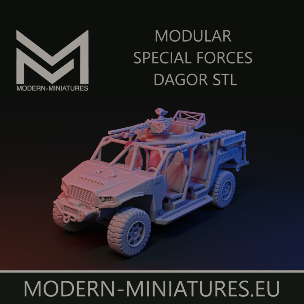 28mm DAGOR special forces vehicle – modern-miniatures.eu